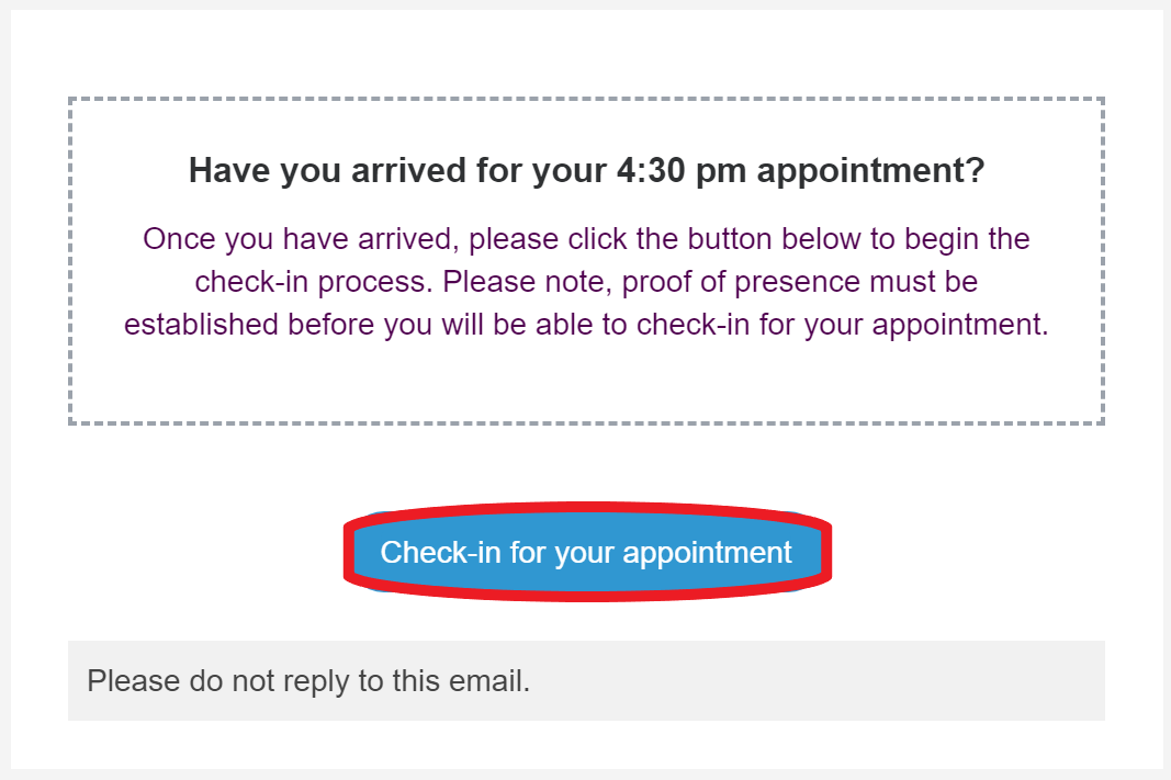 Checking in with the Check-In Email